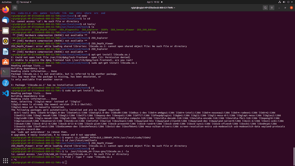 Error in installing Cuda with zed sdk - Stereolabs Forums