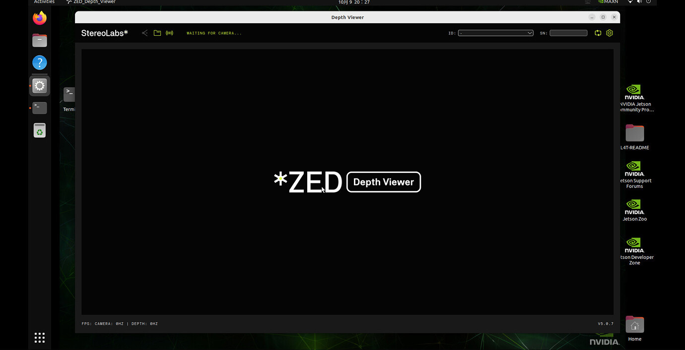 ZED X One: I can not open ZED Depth viewer - Stereolabs Forums