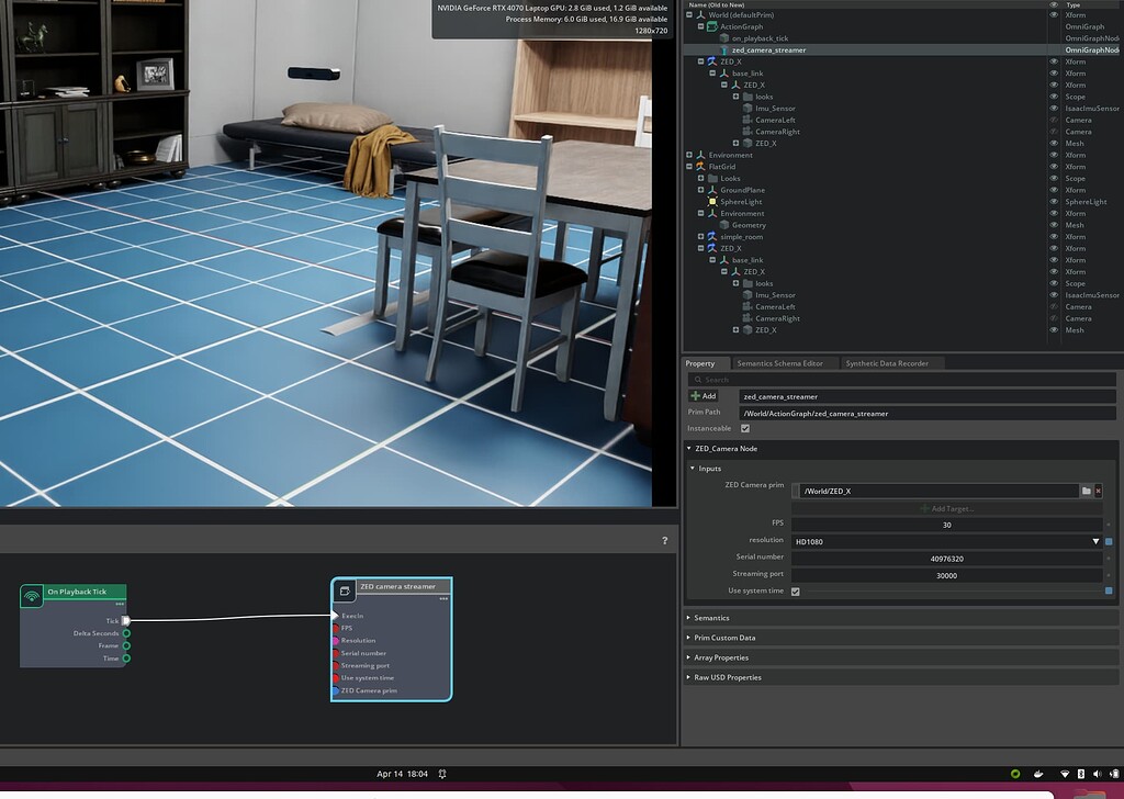 Can't connect ZED_Depth_Viewer to isaac sim - Stereolabs Forums