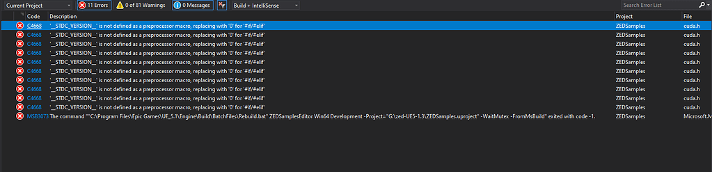 Compilation error plugin ue5 v1.3 sdk 4.0.2 - Stereolabs Forums